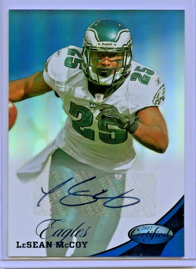 LeSean McCoy 2012 Panini Certified MIRROR BLUE Autograph /49 Eagles 💎 ...