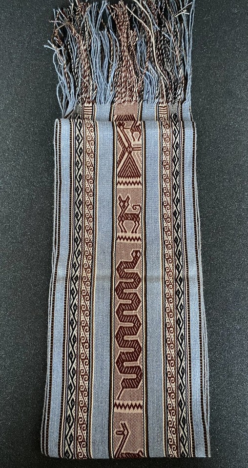 Peruvian Textile 100% Baby Alpaca Handmade Scarf Chinchero 72”x 8 ...