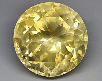 Giant Gem Calcite 121.30 ct Round Cut 30.40 x 23.50 mm the Cutter ...