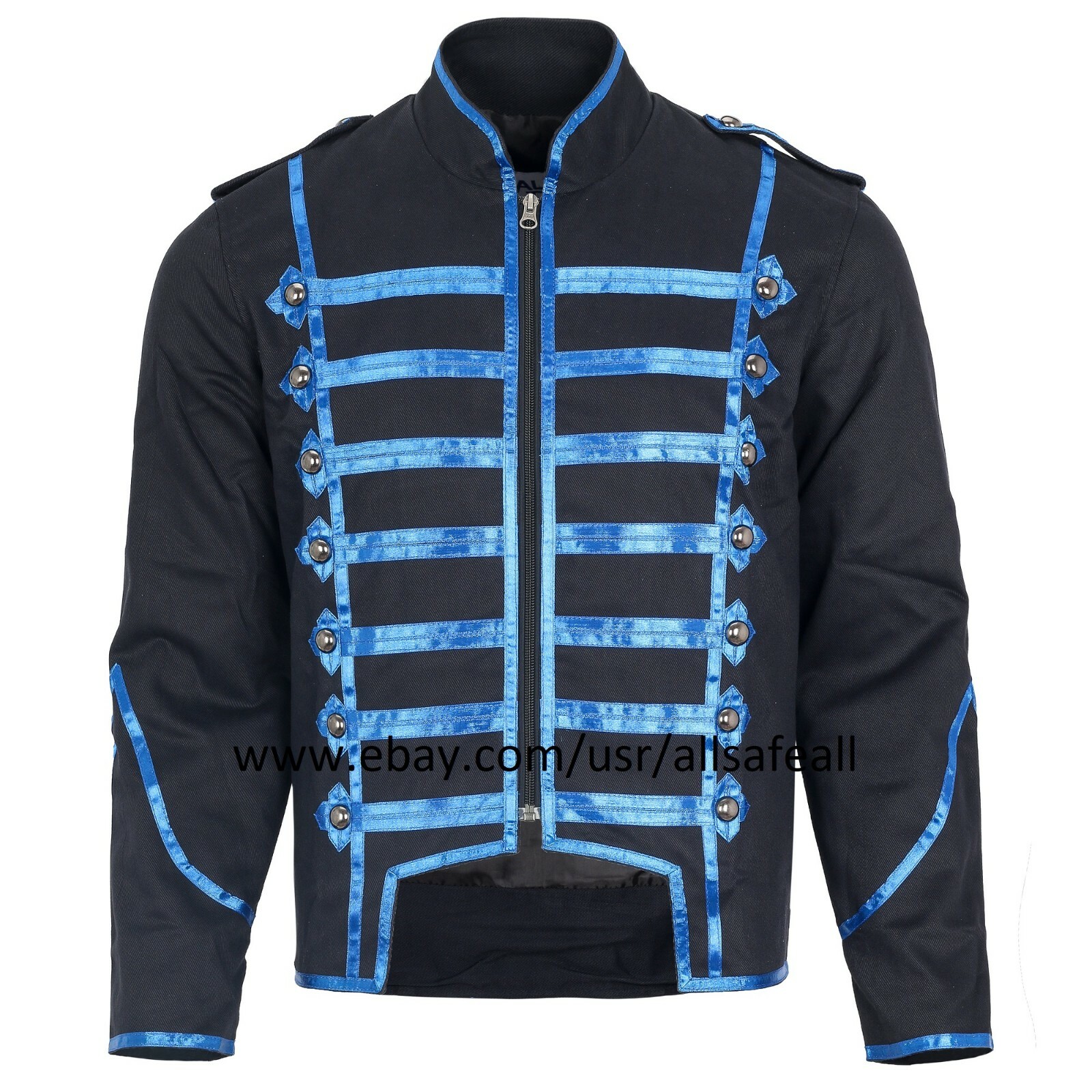 Men Military Marching Band Drummer Jacket Gothic Steampunk Style 3 ...