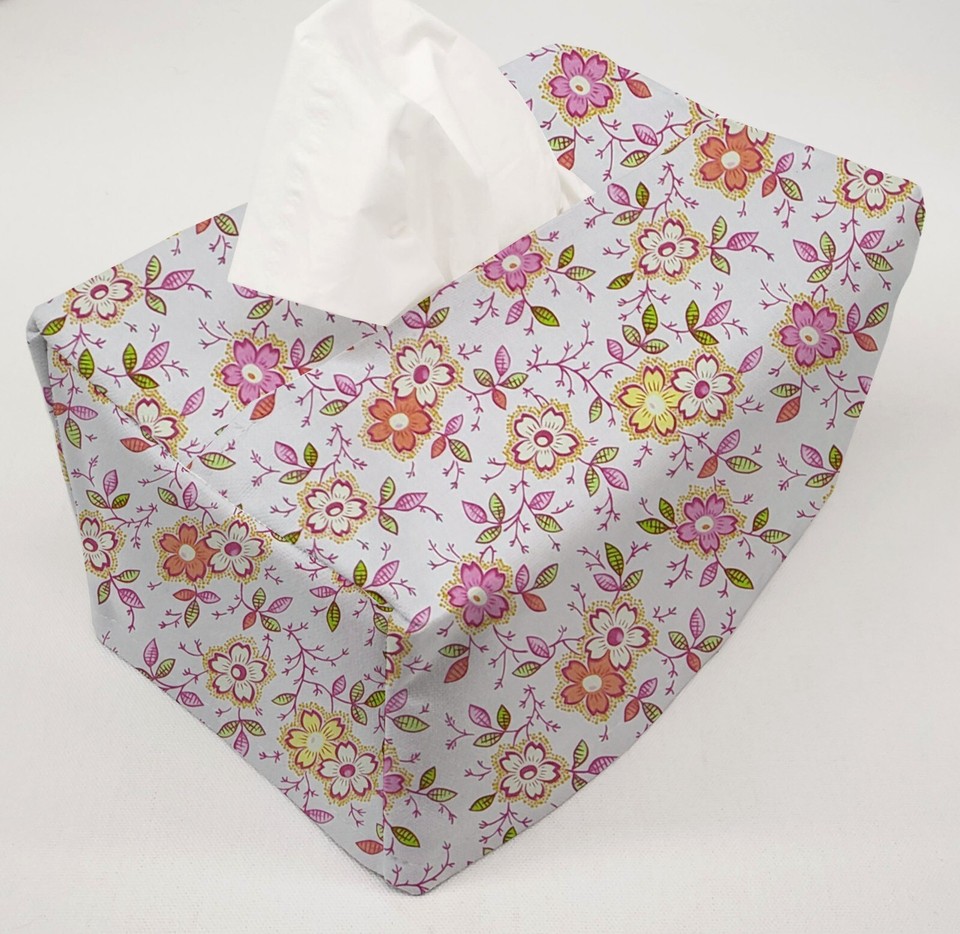 Spring Flowers Tissue Box Cover (4 Colors Available) | eBay