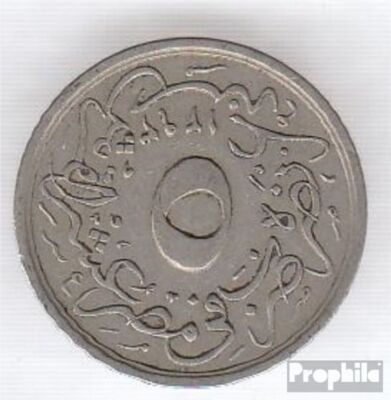 Egypt km-no. 291 1293 /21 very fine Copper-Nickel 1293 5/10 Qirsh ...