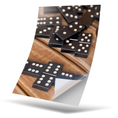 1 x Vinyl Sticker A4 - Domino Game Dominoes #16032 | eBay