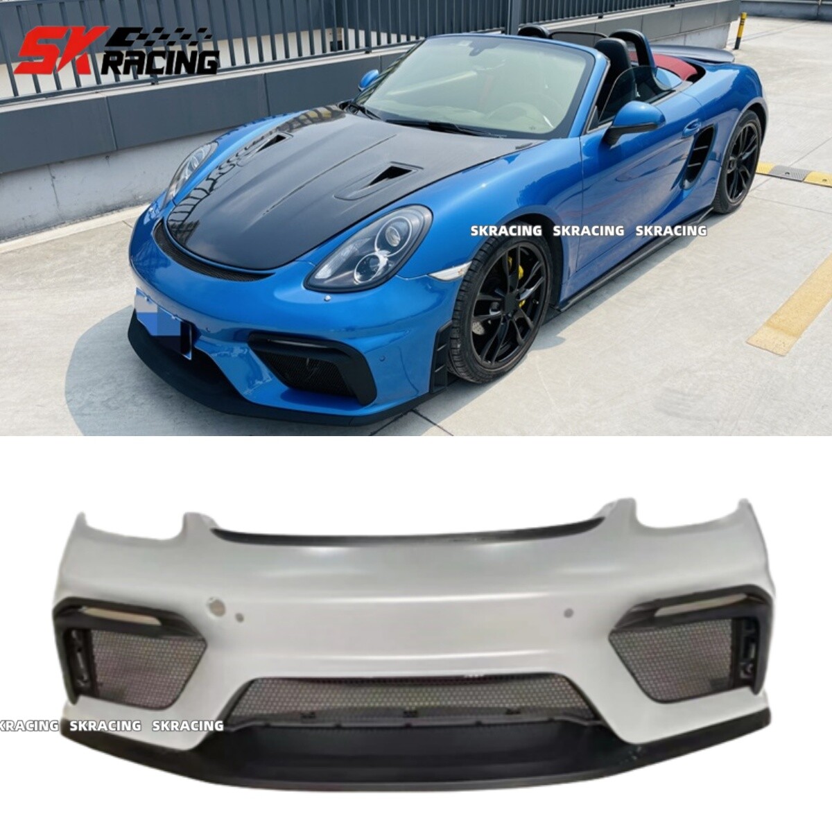 For Porsche 718 981 Boxster Cayman Upgrades GT4 Style Front Bumper ...
