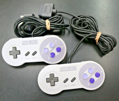 Super Nintendo SNES Controller Set DAMAGED FOR PARTS / REPAIR OEM ...