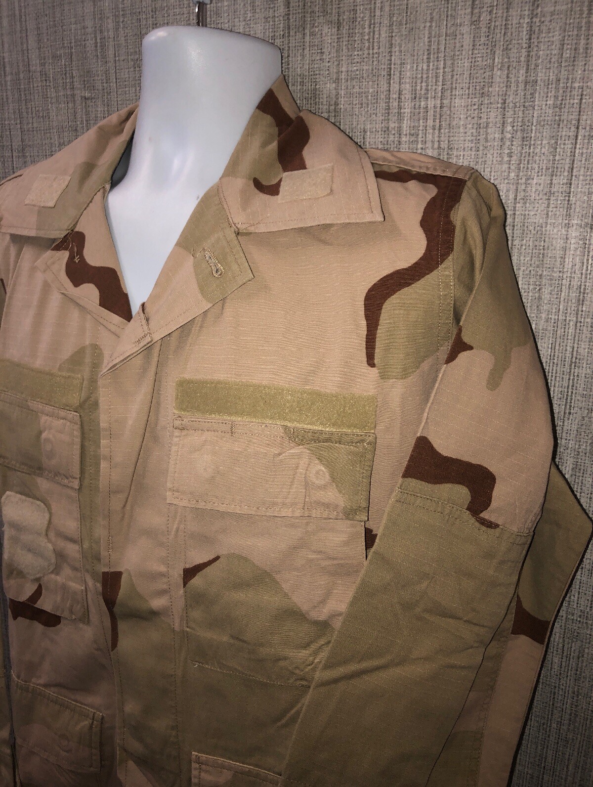 Mens Beige Camoflauge Military Jacket Size S | eBay