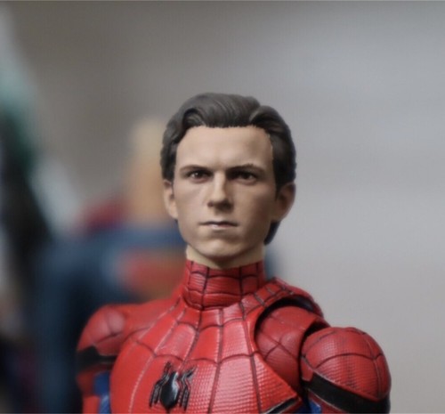 1/12 Peter Parker Tom Holland Head Carved Spider-man Fit SHF Mafex ...