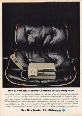 1963 Dictaphone Time Master: How to Work Late Vintage Print Ad | eBay