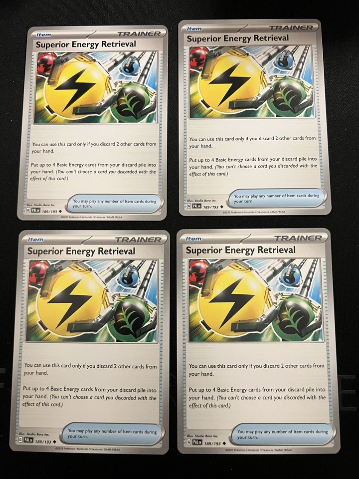 Superior energy retrieval Playset (x4) scarlet and violet Pokémon TCG ...