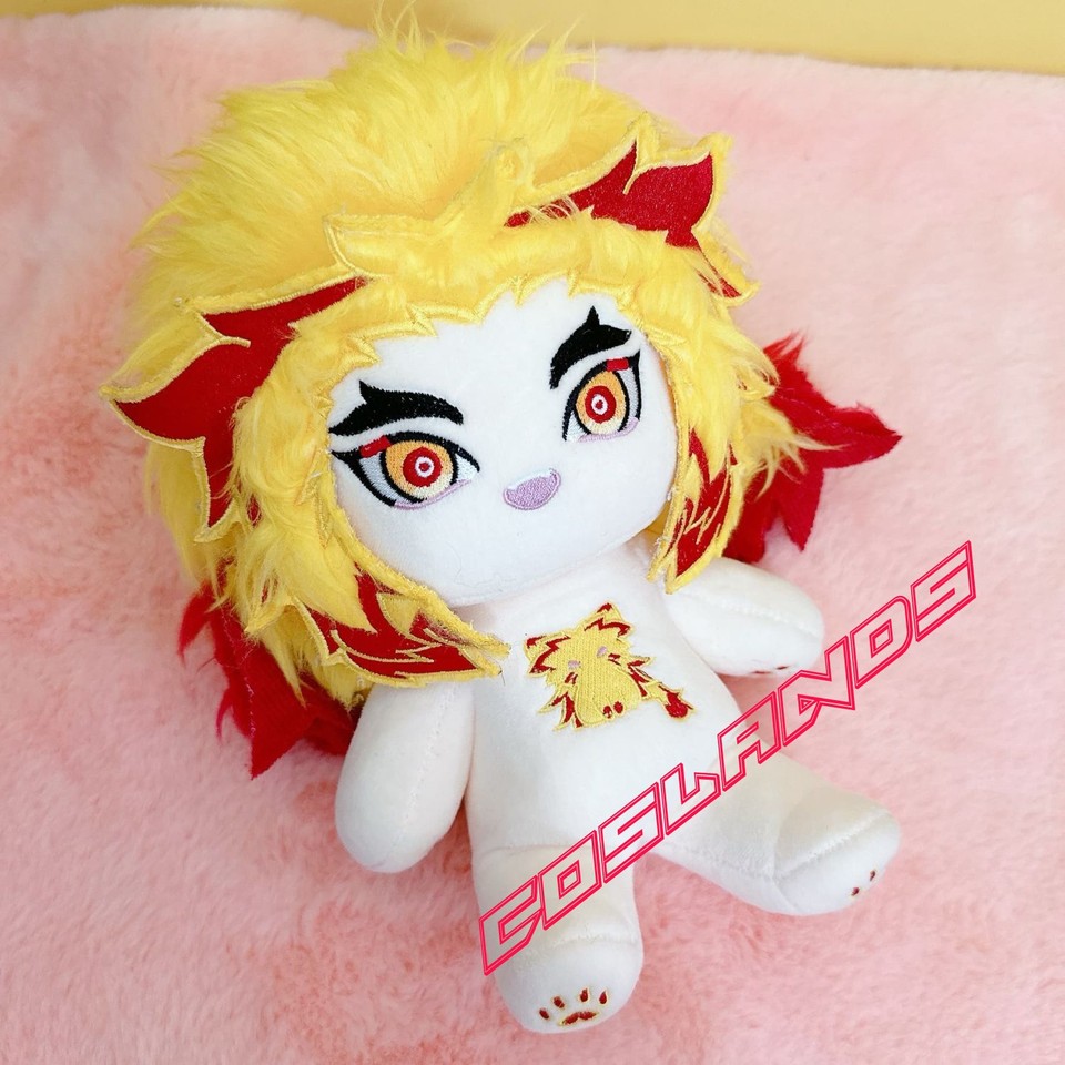 20cm Demon Slayer Rengoku Kyoujurou Dress up Plush Doll Anime Plushie ...