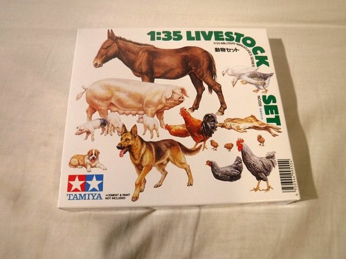 1/35 Tamiya Livestock Set Horse Pigs Chickens Dogs Geese # 128 | eBay