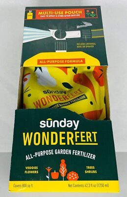 NEW Sunday Wonderfert Lawn All-Purpose Lawn Jumpstart Fertilizer Multi ...