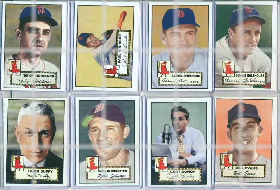1952 Topps M&A Baseball Cards Boston Red Sox Team Set 104 Different See ...