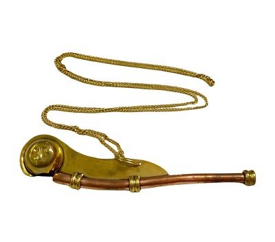 Brass & Copper Boatswain Whistle with Wooden Storage Box | Nautical ...