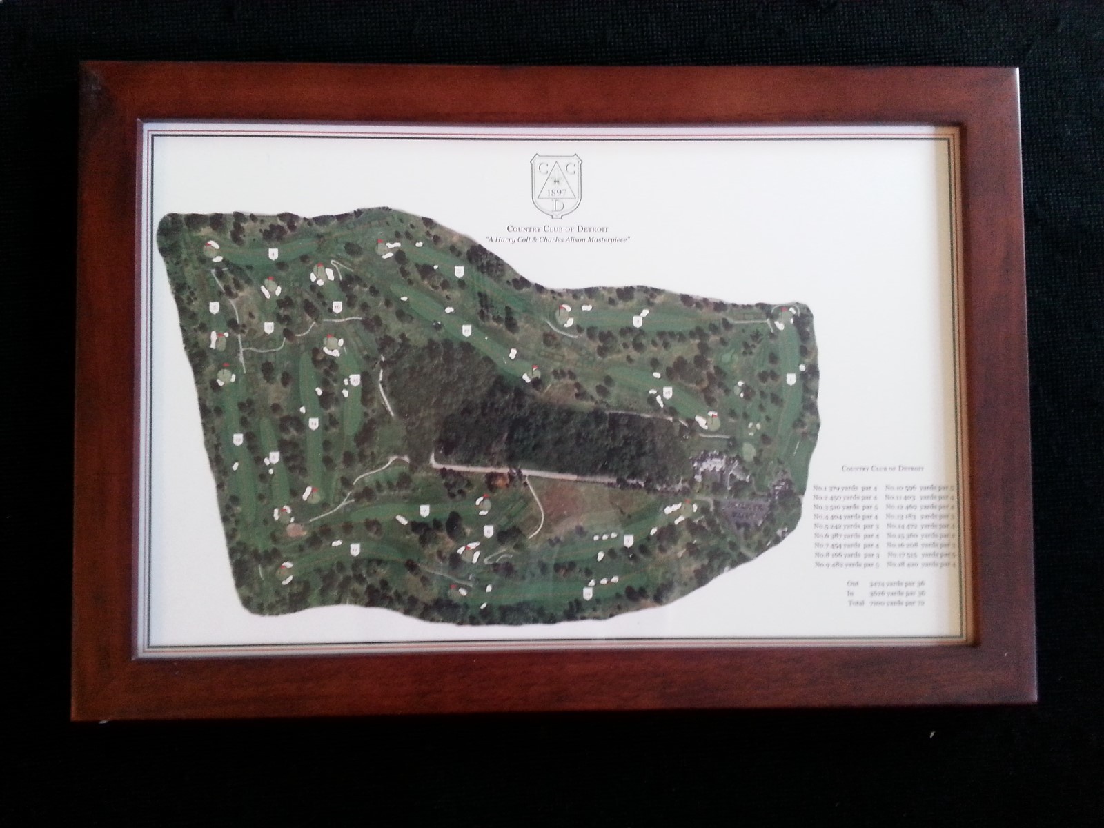 Country Club of Detroit 1897 -Colt/Alison - Vintage Golf Course Maps ...