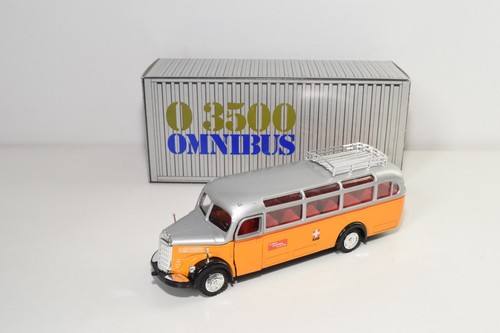 A51 1:40 NZG 218 MERCEDES-BENZ OMNIBUS O 3500 PTT SWISS POST BUS COACH ...