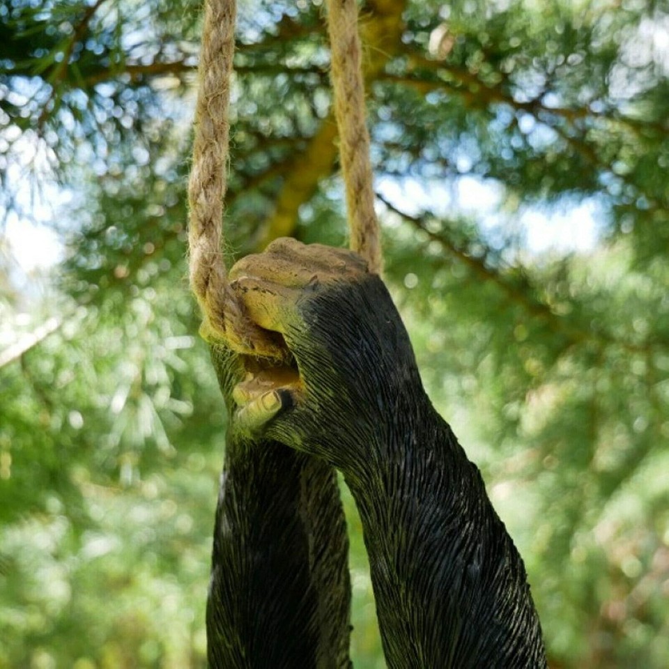 Monkey Garden Ornament Large Hanging Tree Animal Statue Outdoor ...