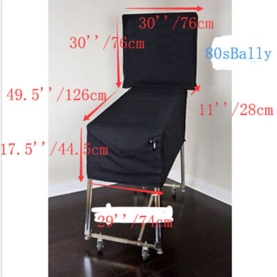 Black Pinball Machine Dust Cover Protector 80 Bally Stern Standard ...