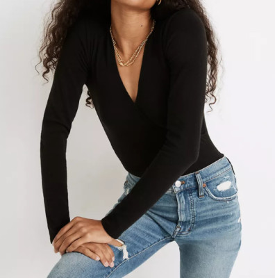 Madewell Women's Wrap Thong Bodysuit Extra Extra Small Ad132 ($49.50 ...