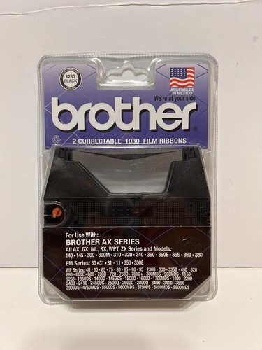 Brother 1030 Correctable Film Ribbon 2-Pack Black Lift Off Correction ...