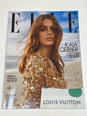 Elle Magazine Feb 2 2023 Kaia Gerber Jordan Turpin Spring Fashion ...