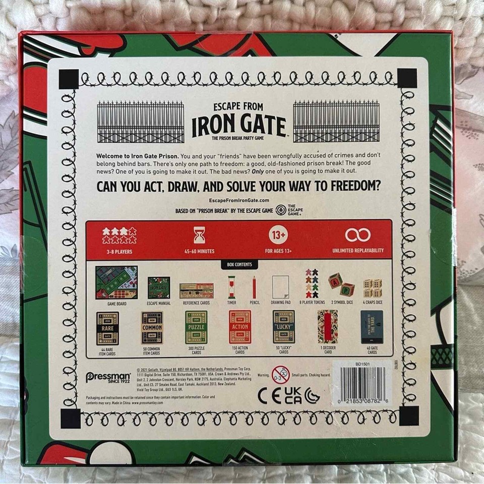 NEW Escape From The Iron Gate - Prison Break Party Game | eBay