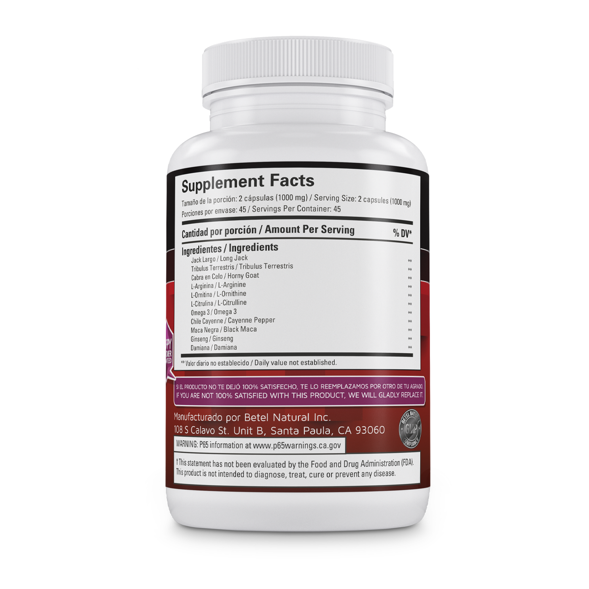 Manpower Natural Testosterone Support by Betel Natural - Healthy Man ...