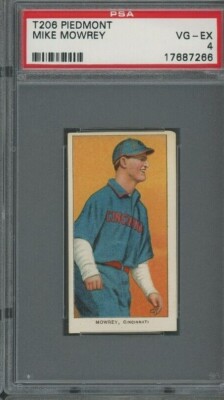 T206 Mike Mowrey ** PSA 4 ** Piedmont 350 - Cincinnati - Rich Colors | eBay