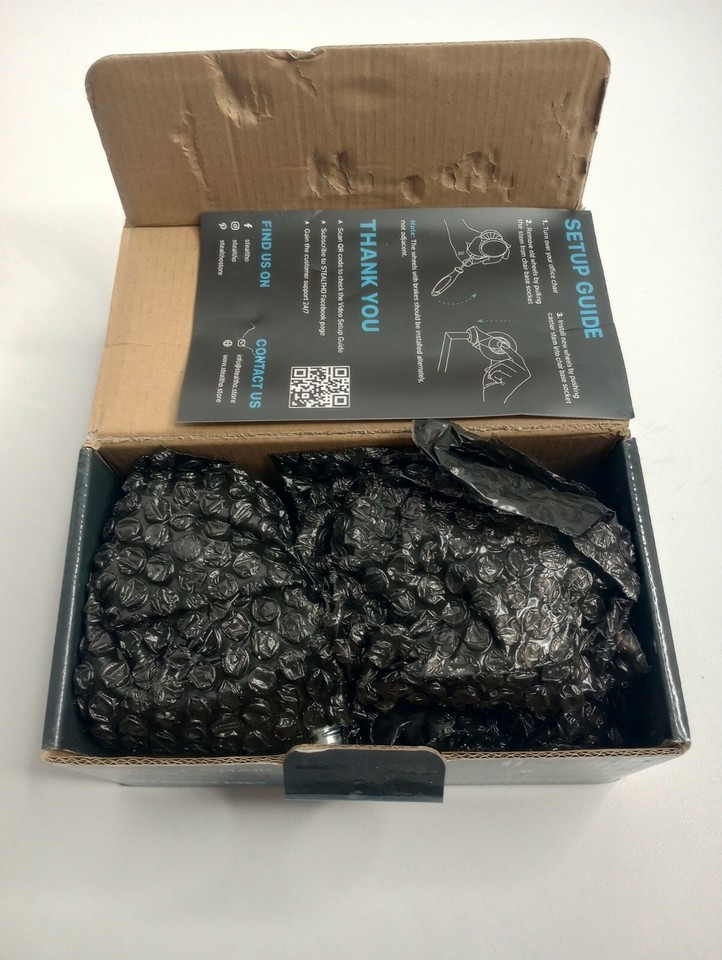 STEALTHO Patented Replacement Office Chair Caster Wheels Set of 5 ...