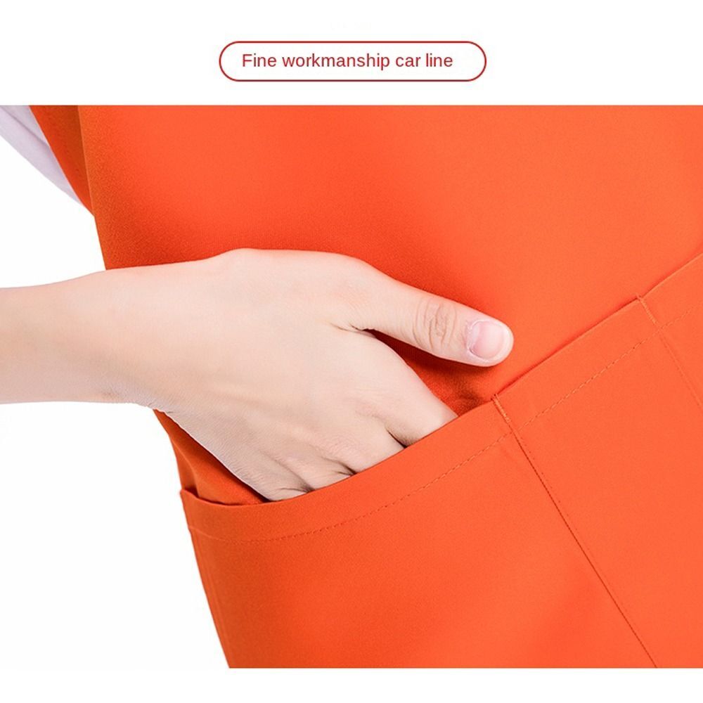 Sleeveless Women Overall Apron Pure Color Work Uniform Cooking Smock | eBay