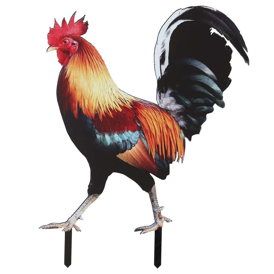 Rooster Chicken Statue Outdoor Garden Decoration Yard Art Figure ...