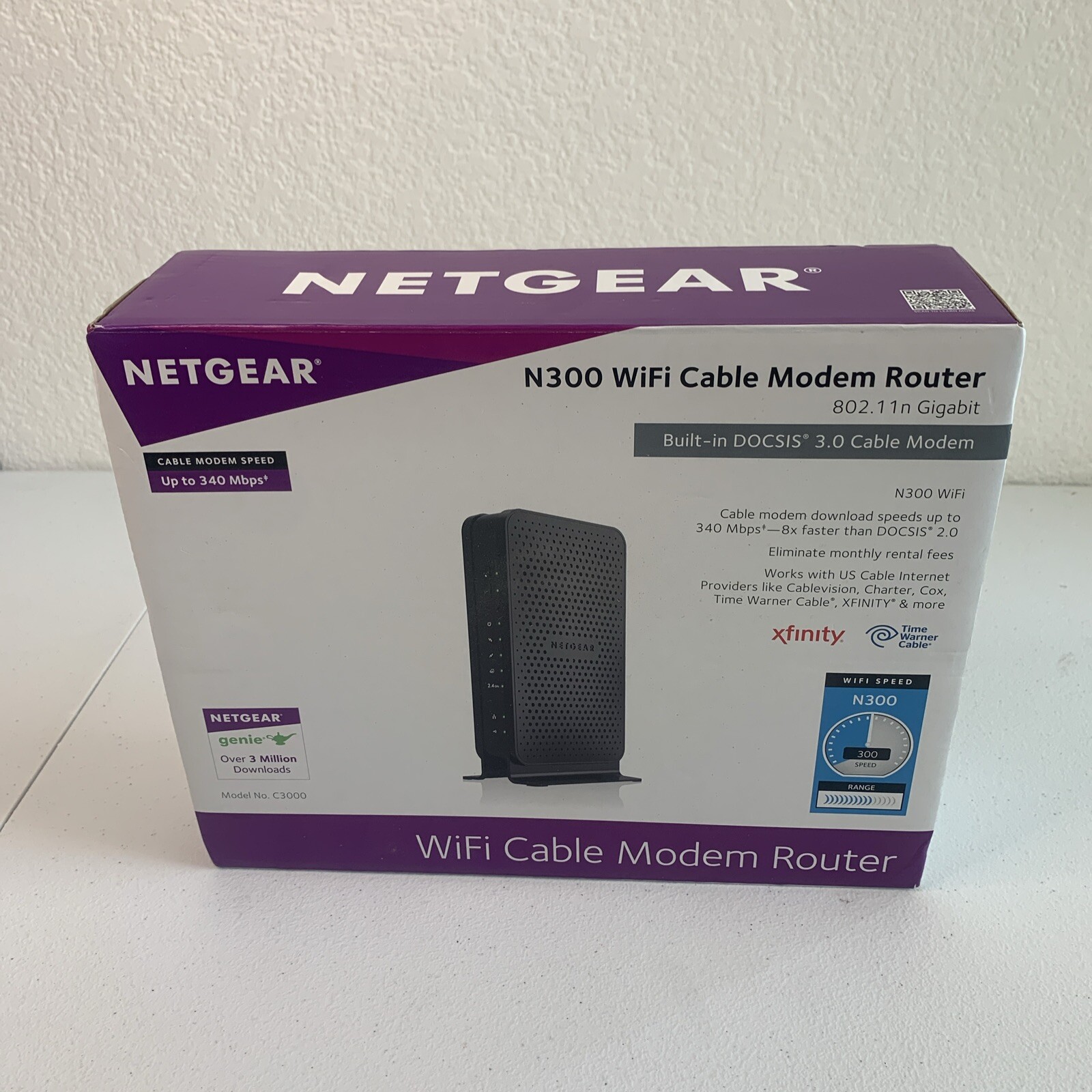 NETGEAR C3000 340 Mbit/s Cable Router C3000100NAS for sale online | eBay