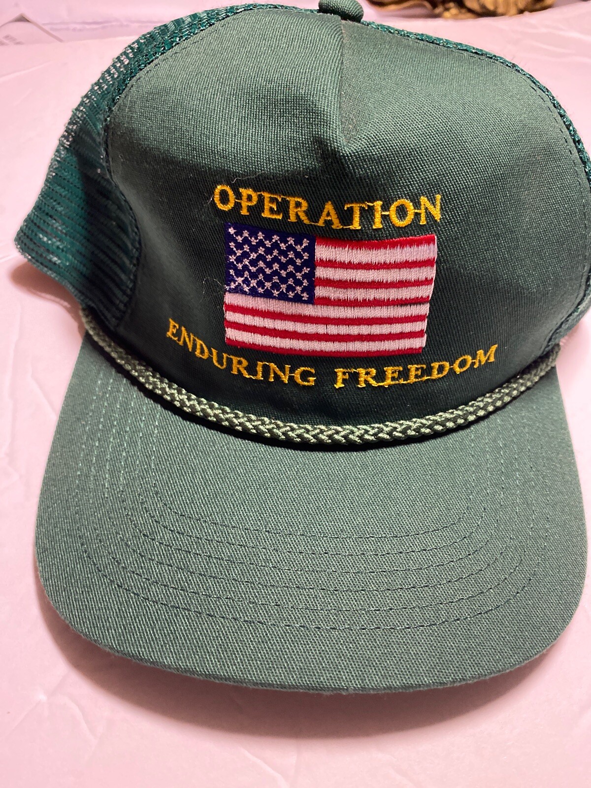 Vintage Operation Enduring Freedom Hat Green | eBay