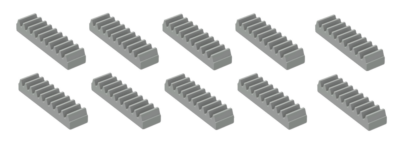 ☀️NEW LEGO Technic Gear Rack 10x LIGHT BLUISH GRAY 1x4 Rack #3743 | eBay