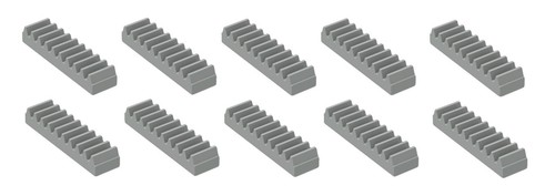 ☀️NEW LEGO Technic Gear Rack 10x LIGHT BLUISH GRAY 1x4 Rack #3743 | eBay