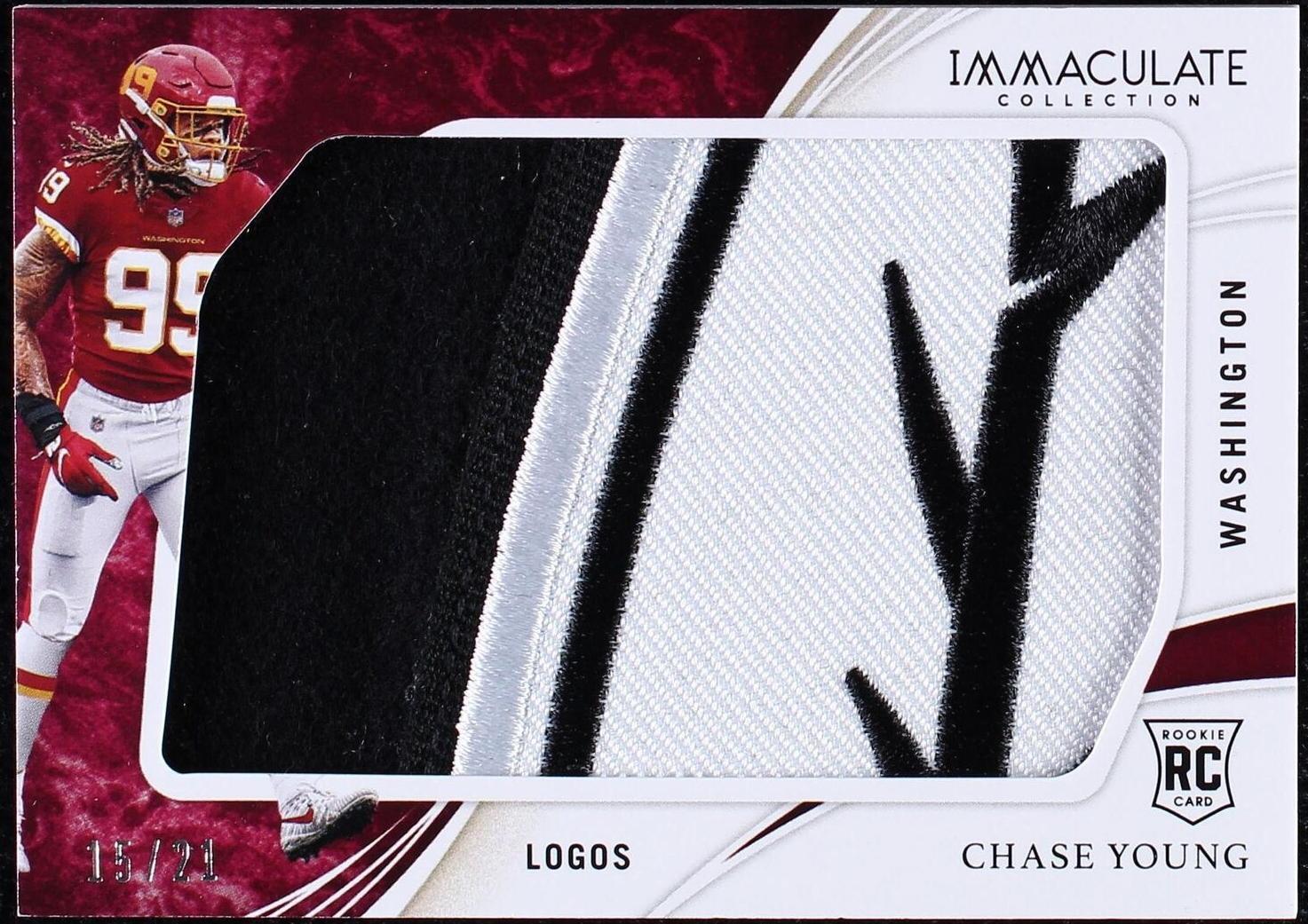 2020 Panini Immaculate Collection - Immaculate Rookie Logos Chase Young ...