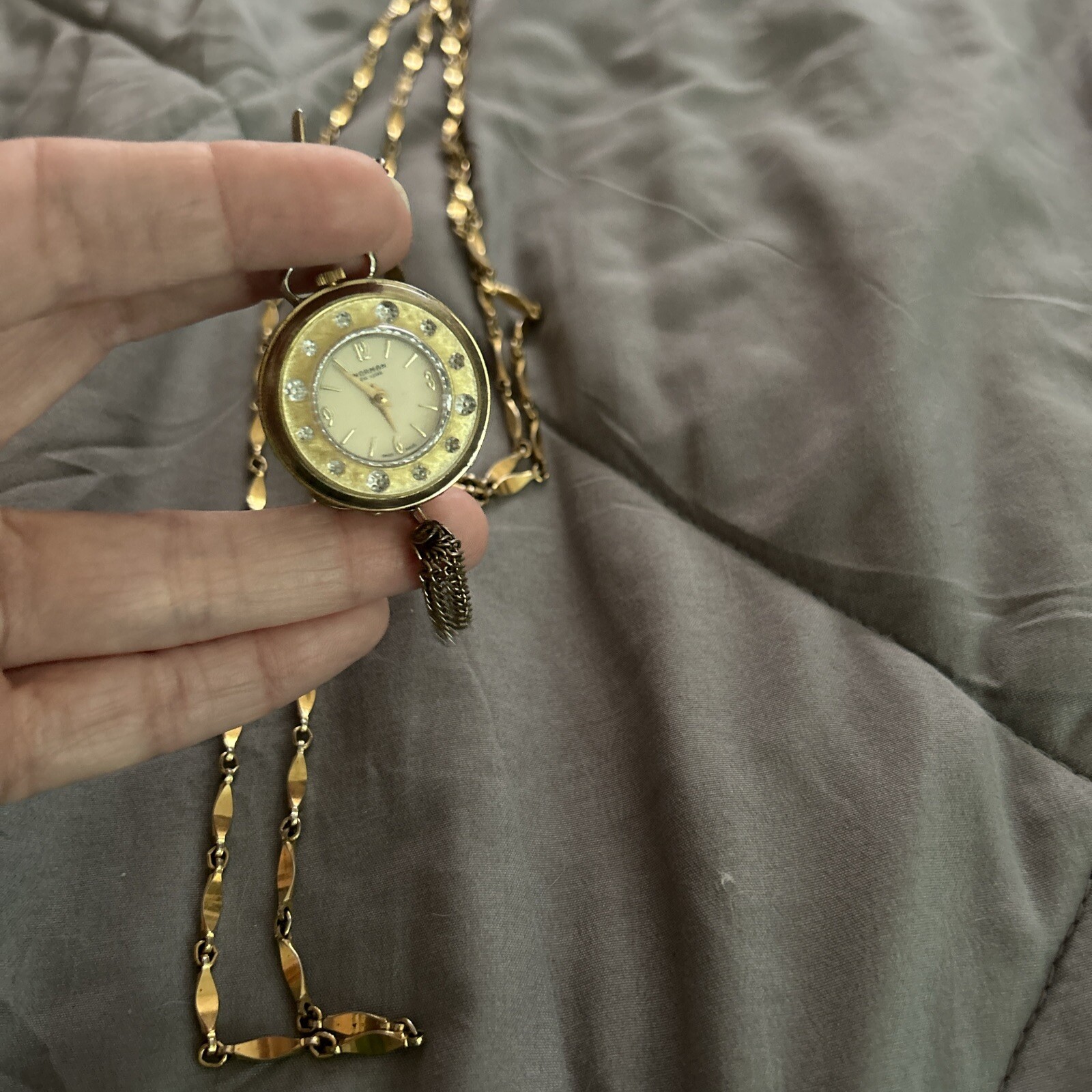 Beautiful Vintage Norman De Luxe Swiss Jeweled Watch … - Gem