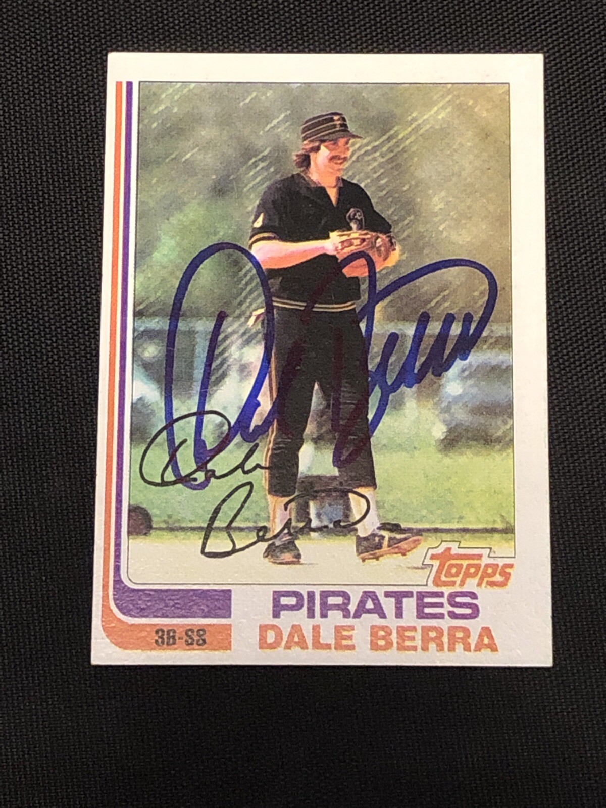 DALE BERRA 1982 TOPPS SIGNED AUTOGRAPHED CARD #588 PITTSBURGH PIRATES ...