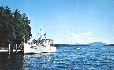 US Mail Boat Sophie C Bear Island Dock Lake Winnipesaukee New Hampshire ...