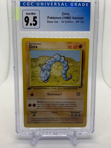 Onix 56/102 - German 1st Edition Pokémon Base Set 1999 CGC 9.5 | eBay