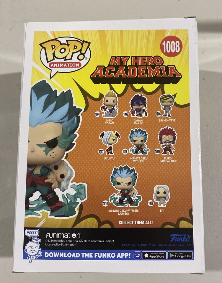 Animation Funko Pop - Infinite Deku with Eri (Glow) - My Hero Academia ...