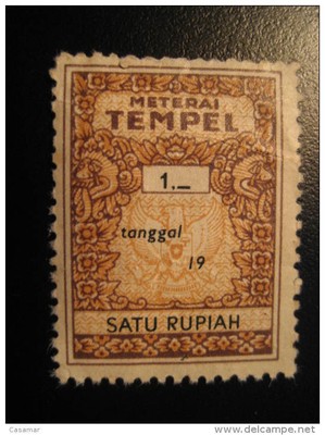Meterai Tempel Staatsanwalt Tax Due Poster Stamp Label Vignette VI Eta ...