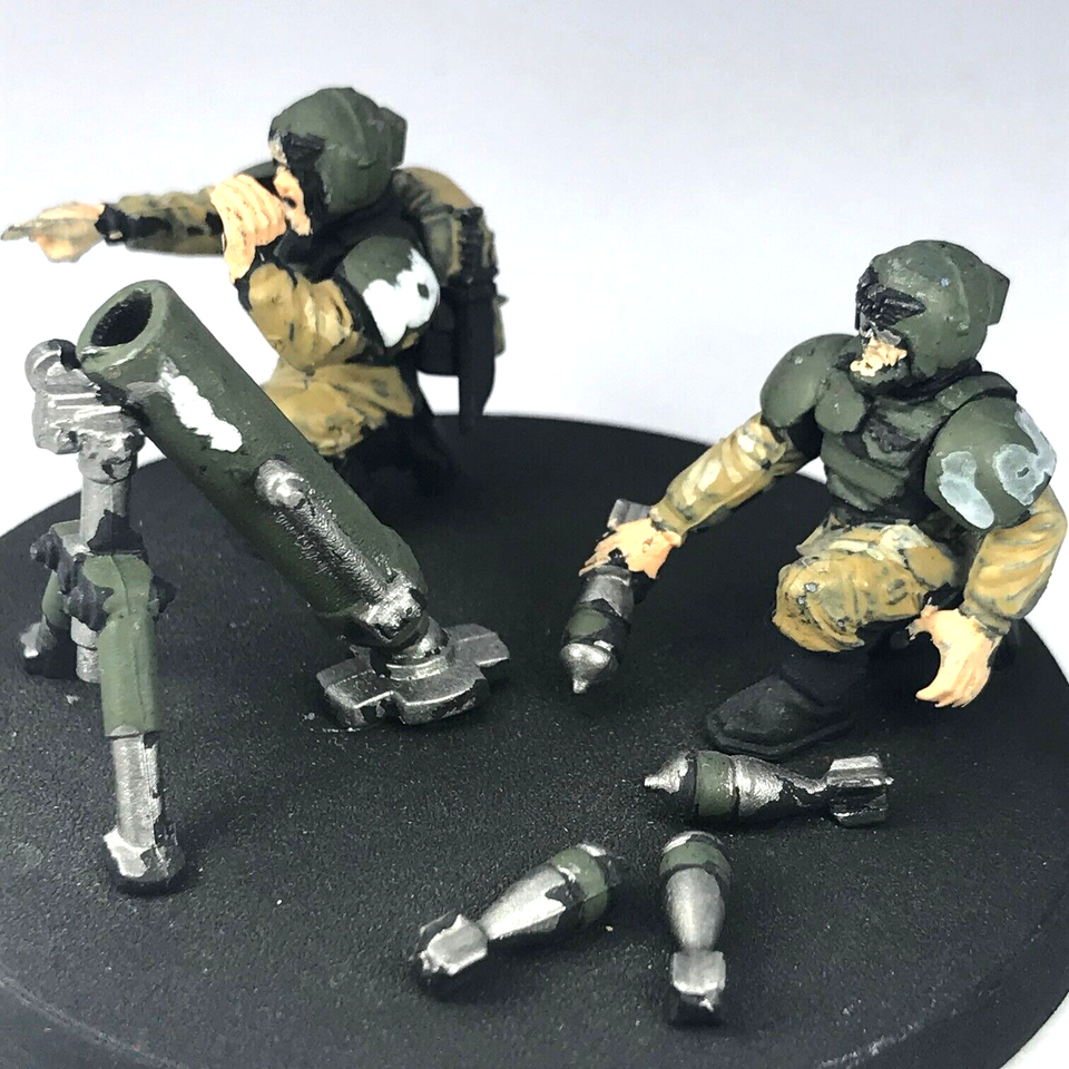 Cadian Mortar Team Imperial Guard - Painted - Warhammer 40K C3480 | eBay