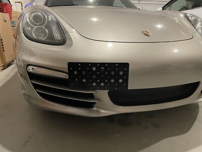 Front Tow Hook License Plate Bracket Mount For Porsche Boxster 981 2013 ...