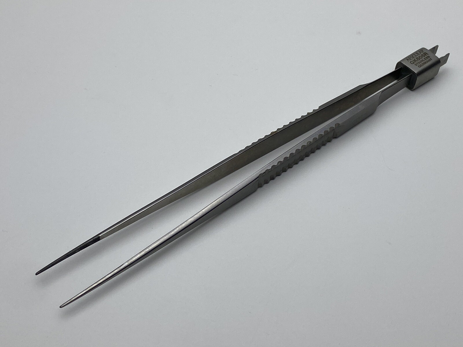 AESCULAP GK606R Sintram Straight Forceps Precious Metal Insulated .9 x ...
