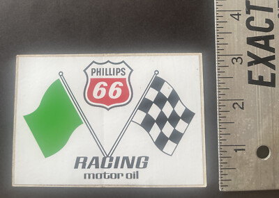 * VTG * PHILLIPS 66 RACING MOTOR OIL - decal/sticker | eBay