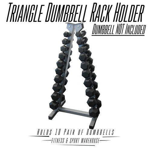 New Triangle Dumbbell Storage Rack A Frame Dumbell Holder Stand Gym ...