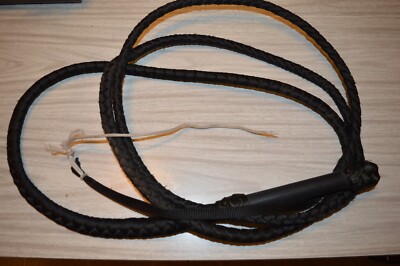 Bull Whip Braided from Black Nylon Webbing | eBay