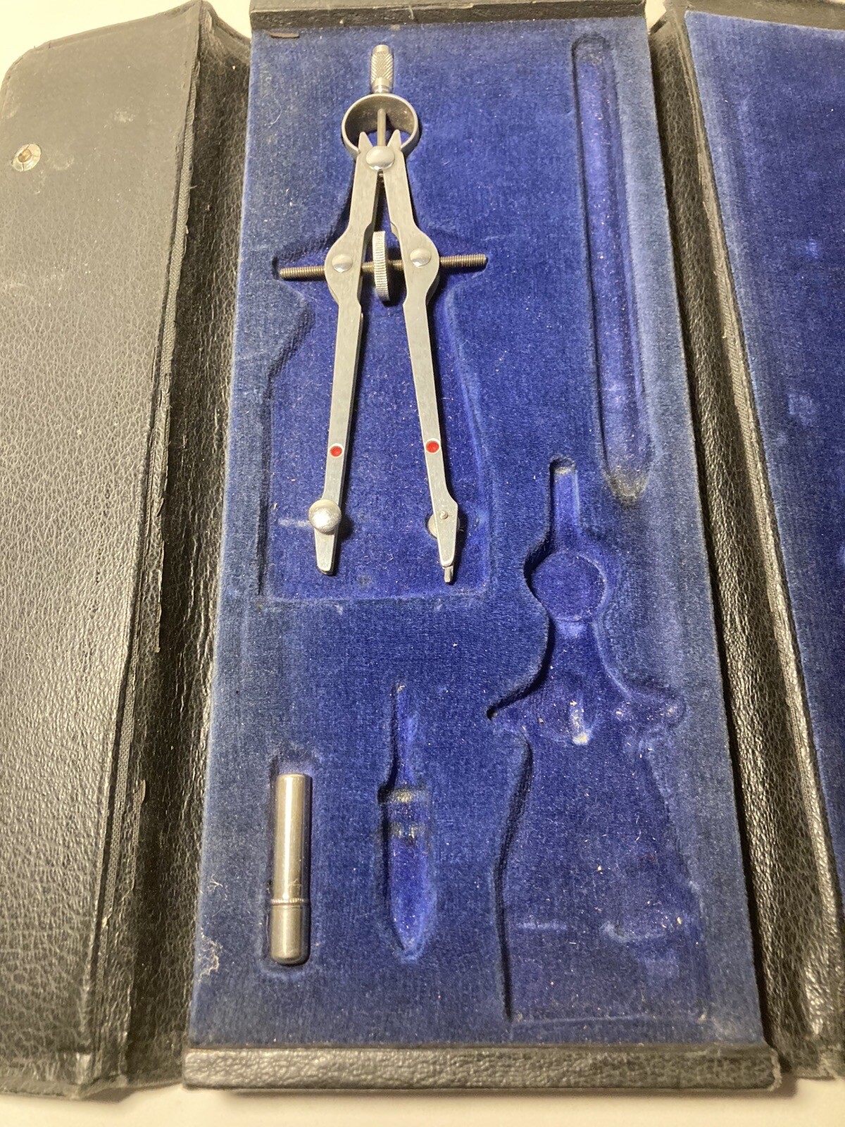 Vintage Vemco Brand Metal Drafting Compass w/ Case & Pencil Tips | eBay