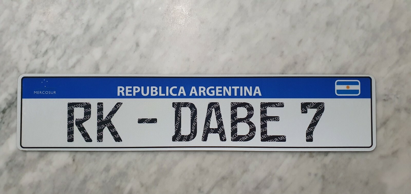 Custom Argentina REFLECTIVE Mercosur License Plate Tag Reproduction | eBay